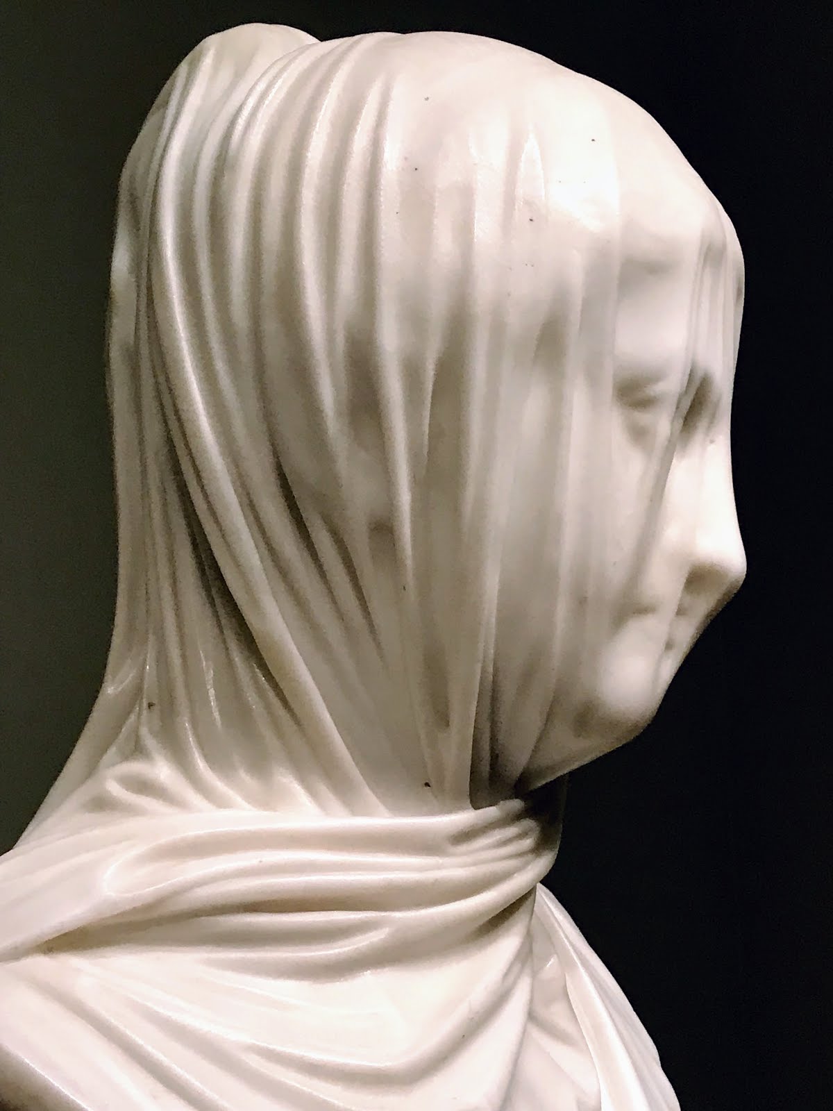Walking Arizona: A Veiled Marble Figure