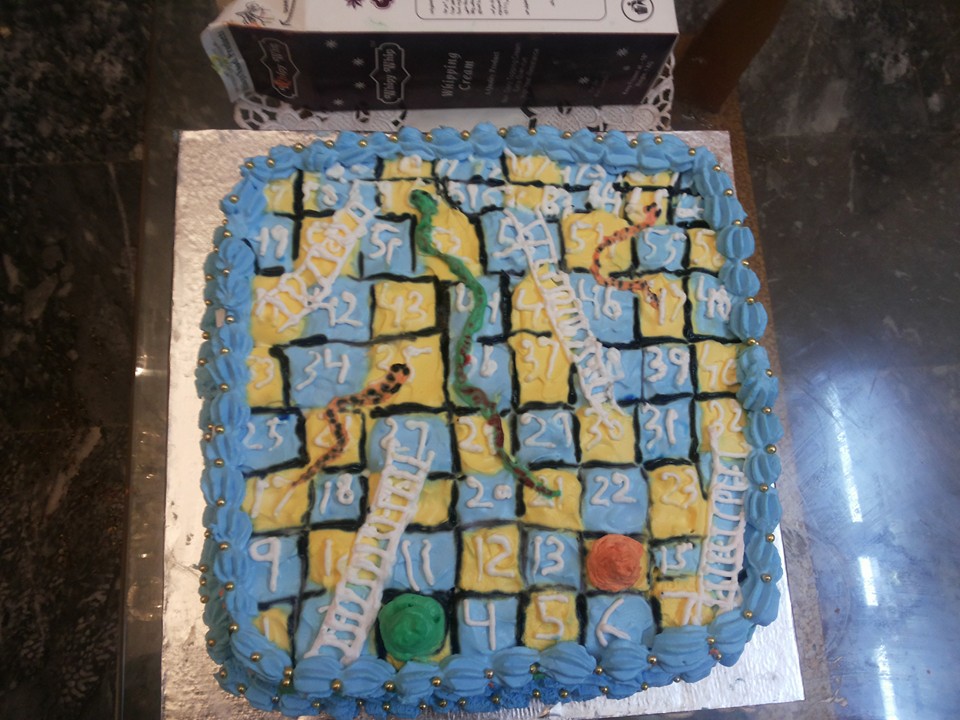 SNAKES & LADDERS CAKE Game Themed