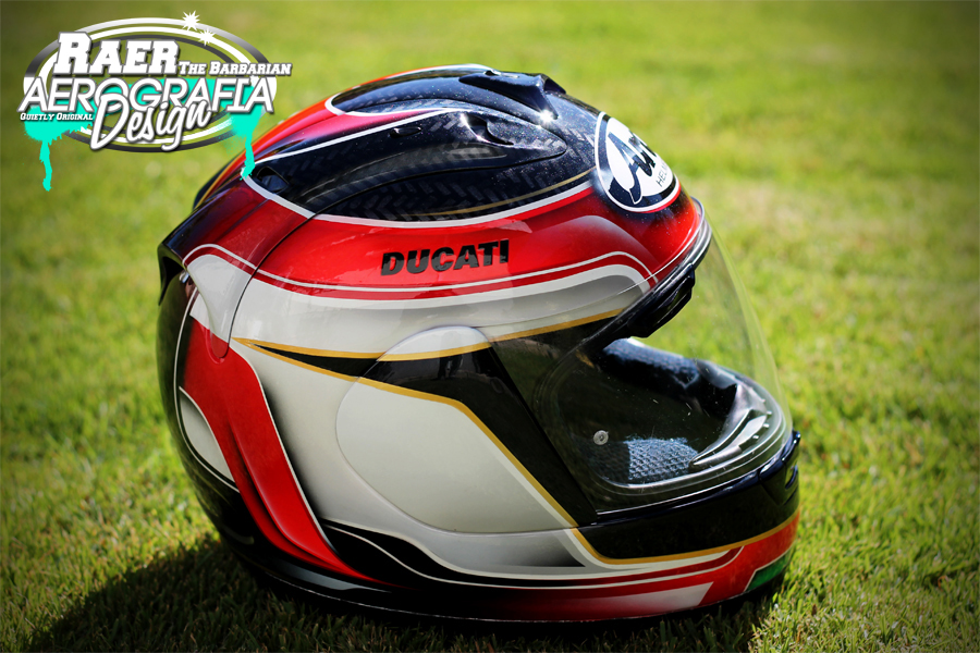 Racing Helmets Garage: Arai Corsair "Ducati Corse" by RAER The Barbarian