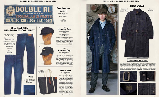 CHAD'S DRYGOODS: DOUBLE RL & COMPANY CATALOGUE FALL/WINTER 2016