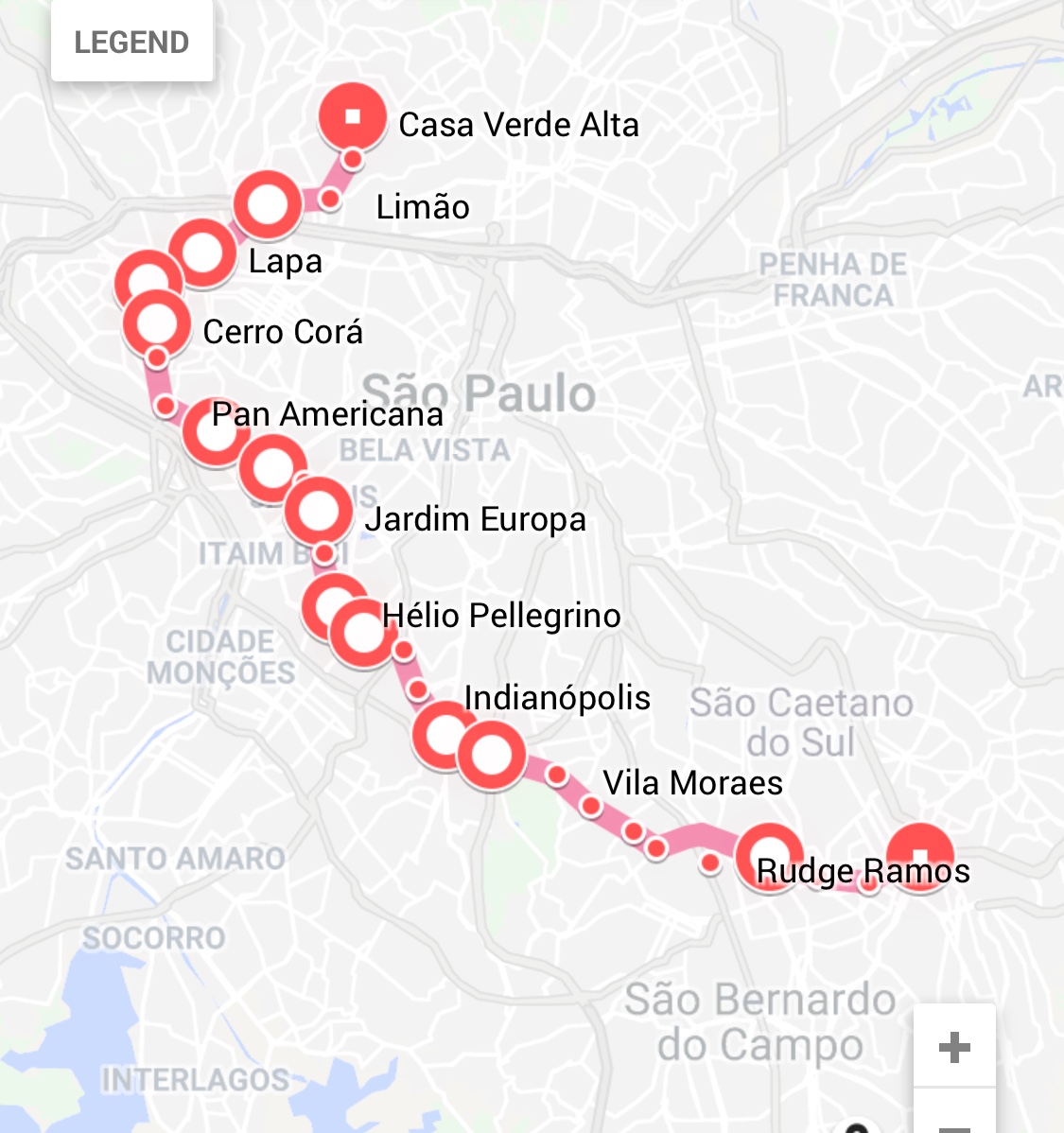 Expansão São Paulo: Linha 20 Rosa