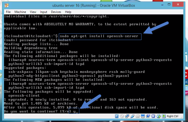 How To Install Openssh Server In Ubuntu Server 1604 Lts Step By Step Procedure Cloud Network