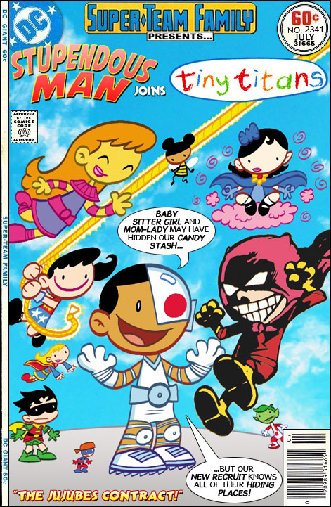Super-Team Family: The Lost Issues!: Stupendous Man joins Tiny Titans