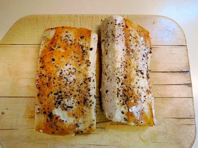 The Briny Lemon: Pan-Seared Wahoo with Tomato-Avocado Relish