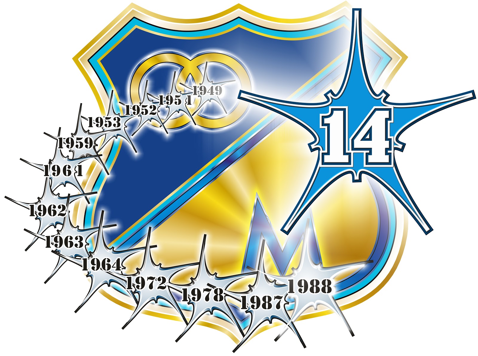 ESCUDO DE MILLOS CON LA 14