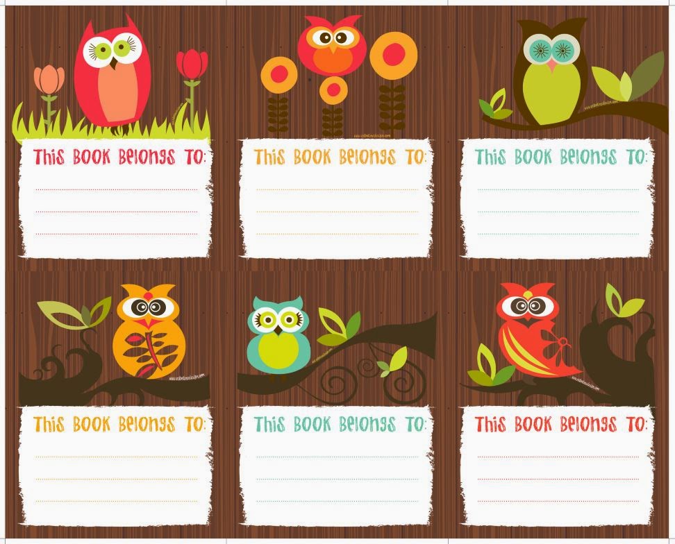 Happy Mom Me: Free Printable Book Labels