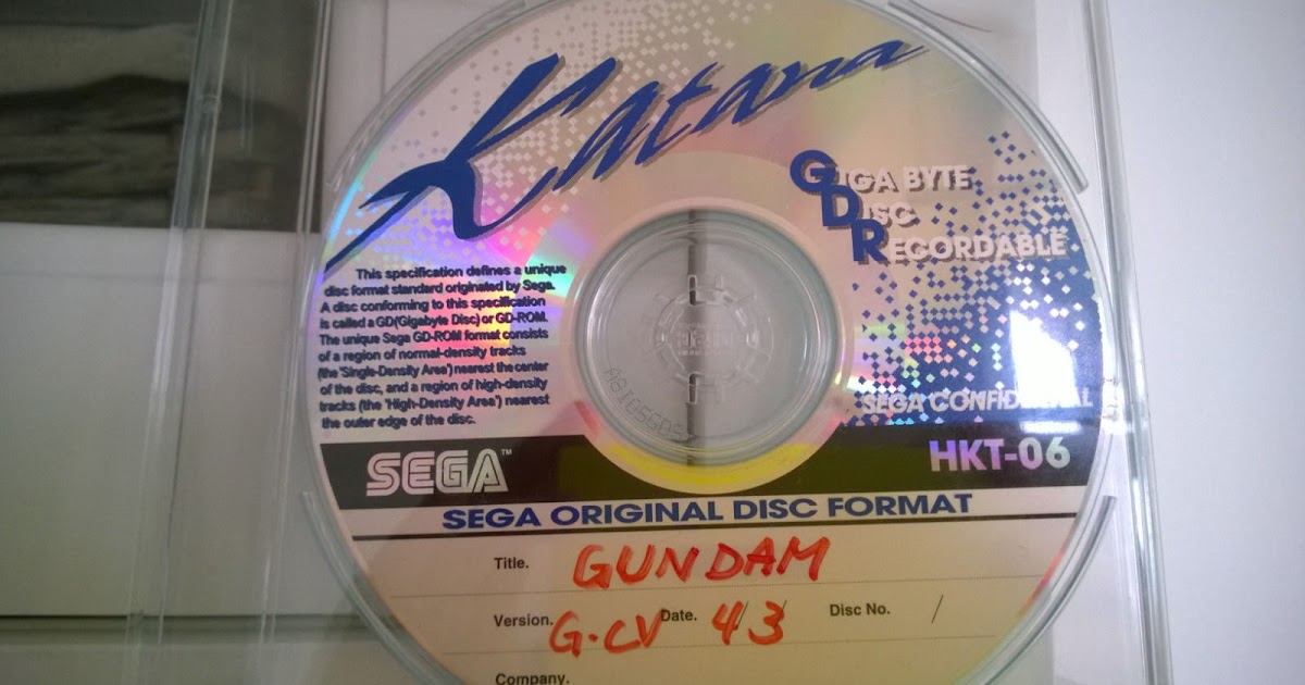 The Dreamcast Junkyard: Unknown Gundam GD-Rom Surfaces On eBay