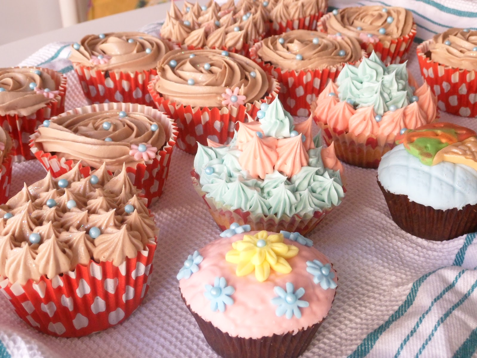 La vida entre dulces.: Cupcakes de brownie.