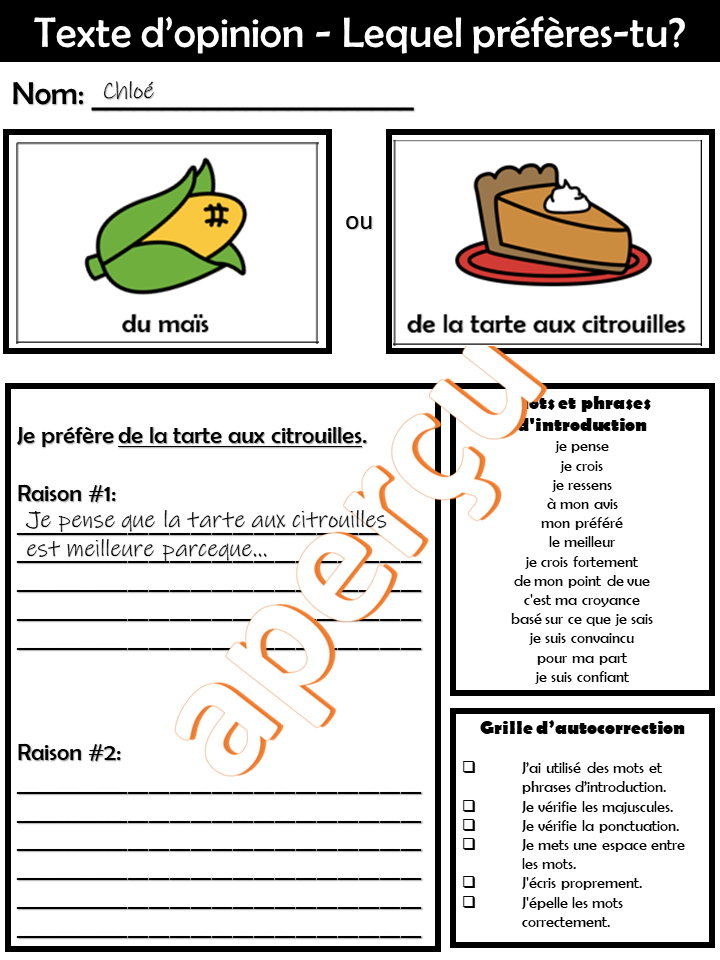 la classe de caro.: Saison: L'automne