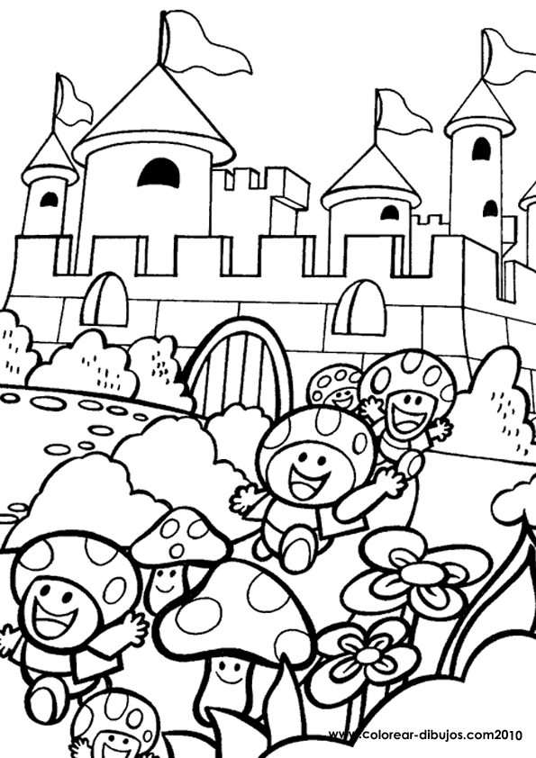 Colorir Super Mario | desenhos para pintar e imprimir