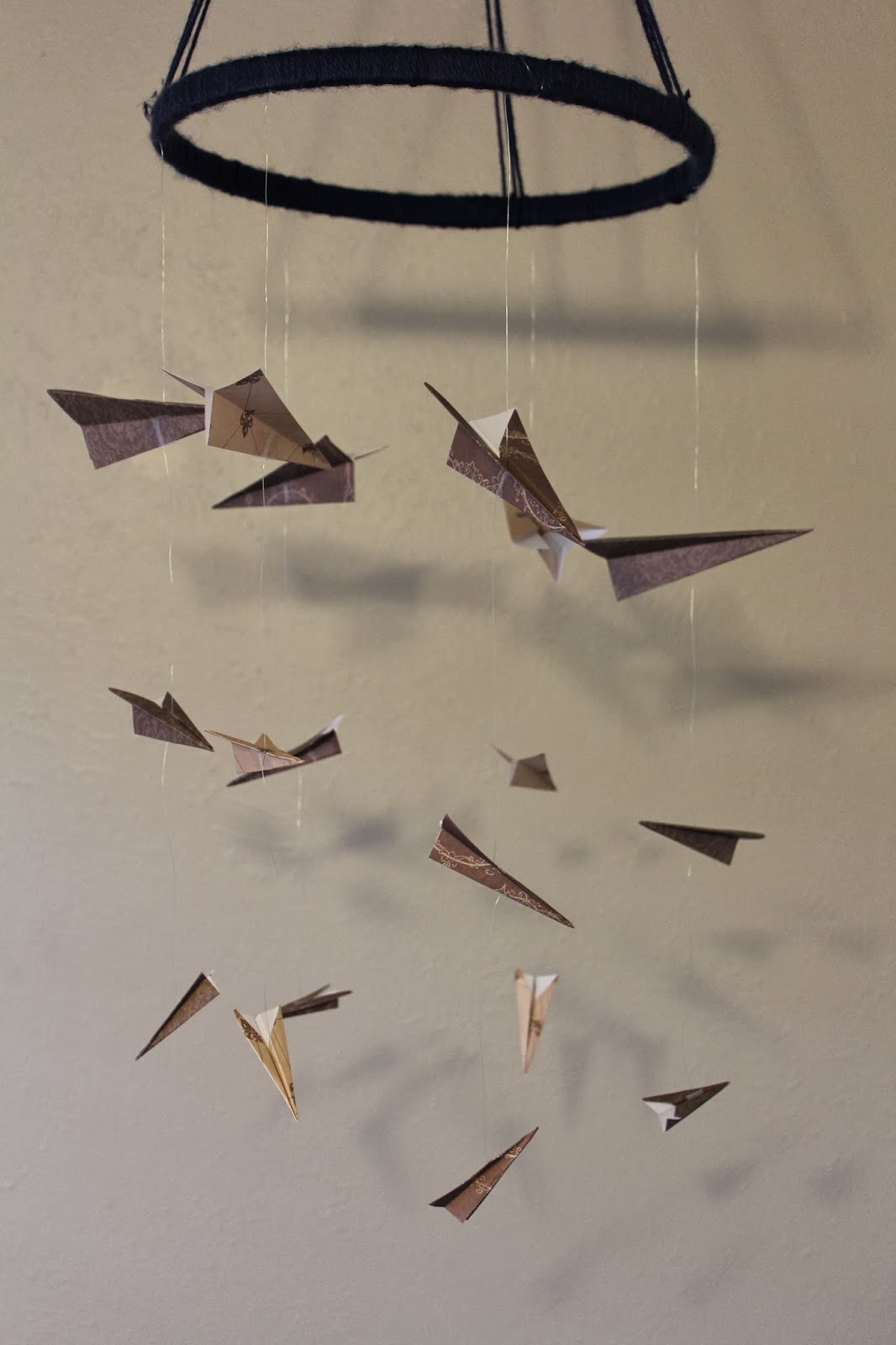 Cute Paper Airplane Mobile Tutorial - Lou Lou Girls