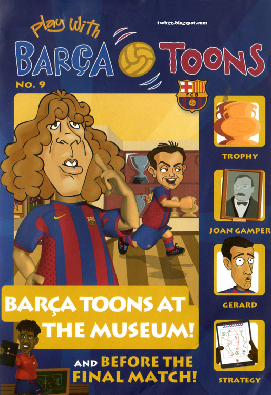 Ceret Sports: Football Funnies : Barca Toons "At the Museum"
