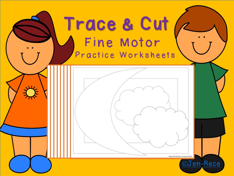 Freebie: Trace and Cut Worksheets (emerging skills) | Teaching with Jen ...