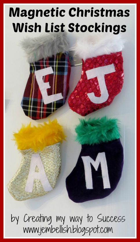 Creating my way to Success: Magnetic Christmas Wish List Stockings - a ...