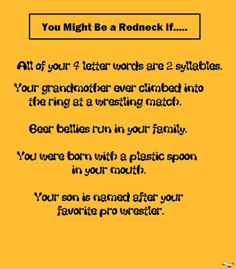 Chuck's Fun Page 2: Redneck jokes - 20 images