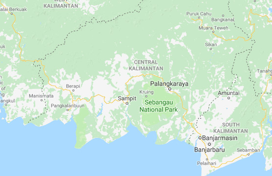 Peta Pulau Kalimantan Lengkap Terbaru HD (Google Maps) - SEJARAH