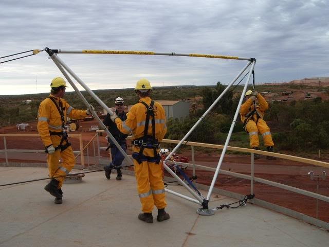Mine Rescue: Vertical rescue Larkin frame