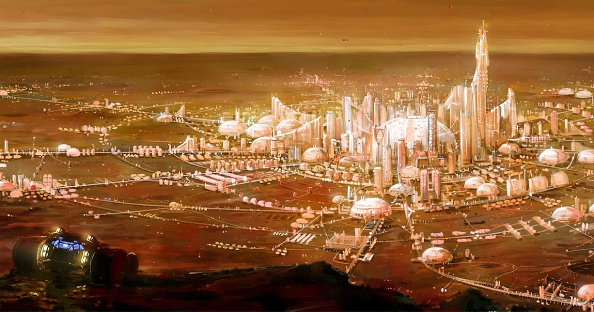 Capital city of Mars by Nick Hvostik | human Mars
