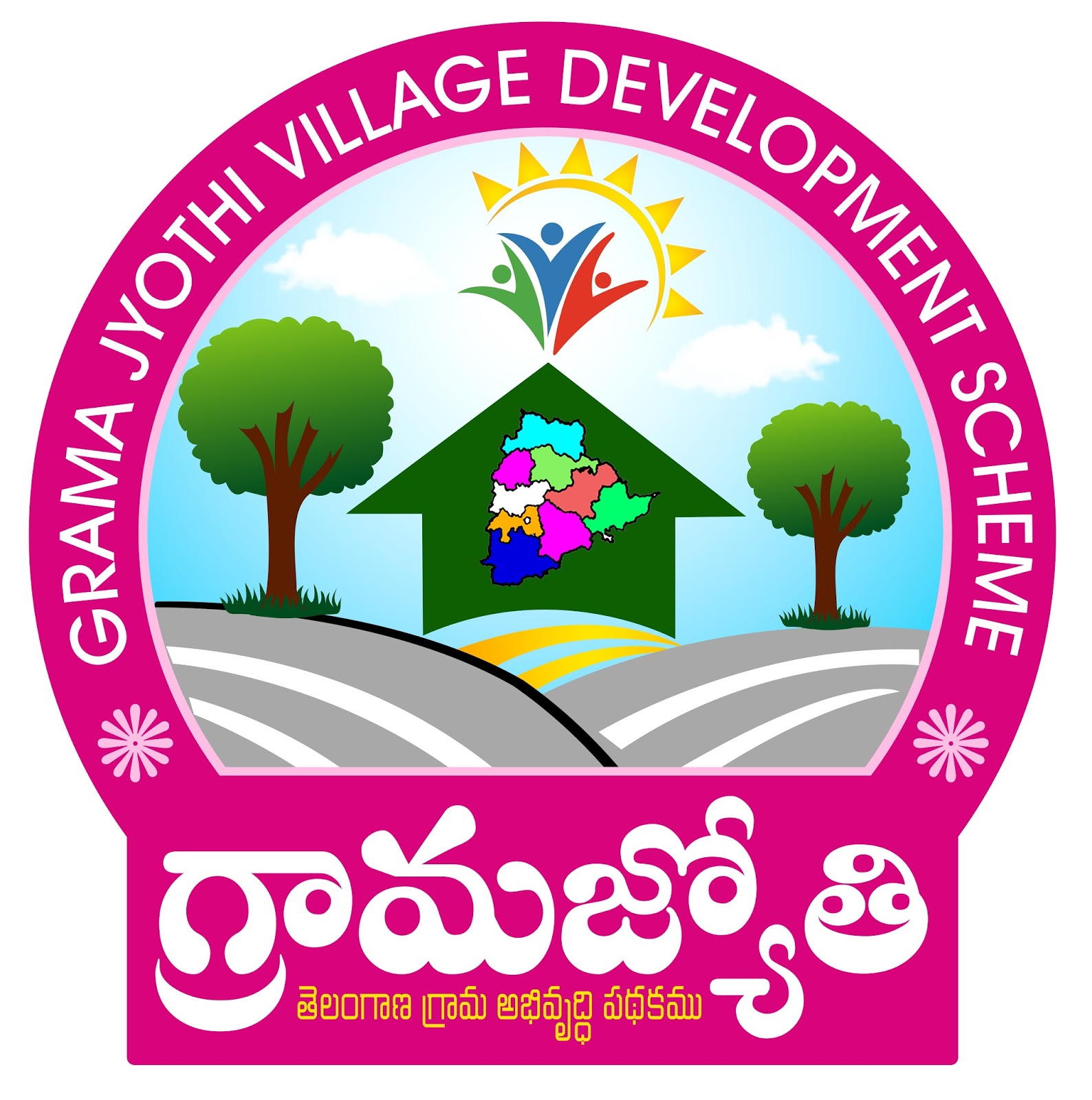 Grama jyothi scheme logo design free download | naveengfx