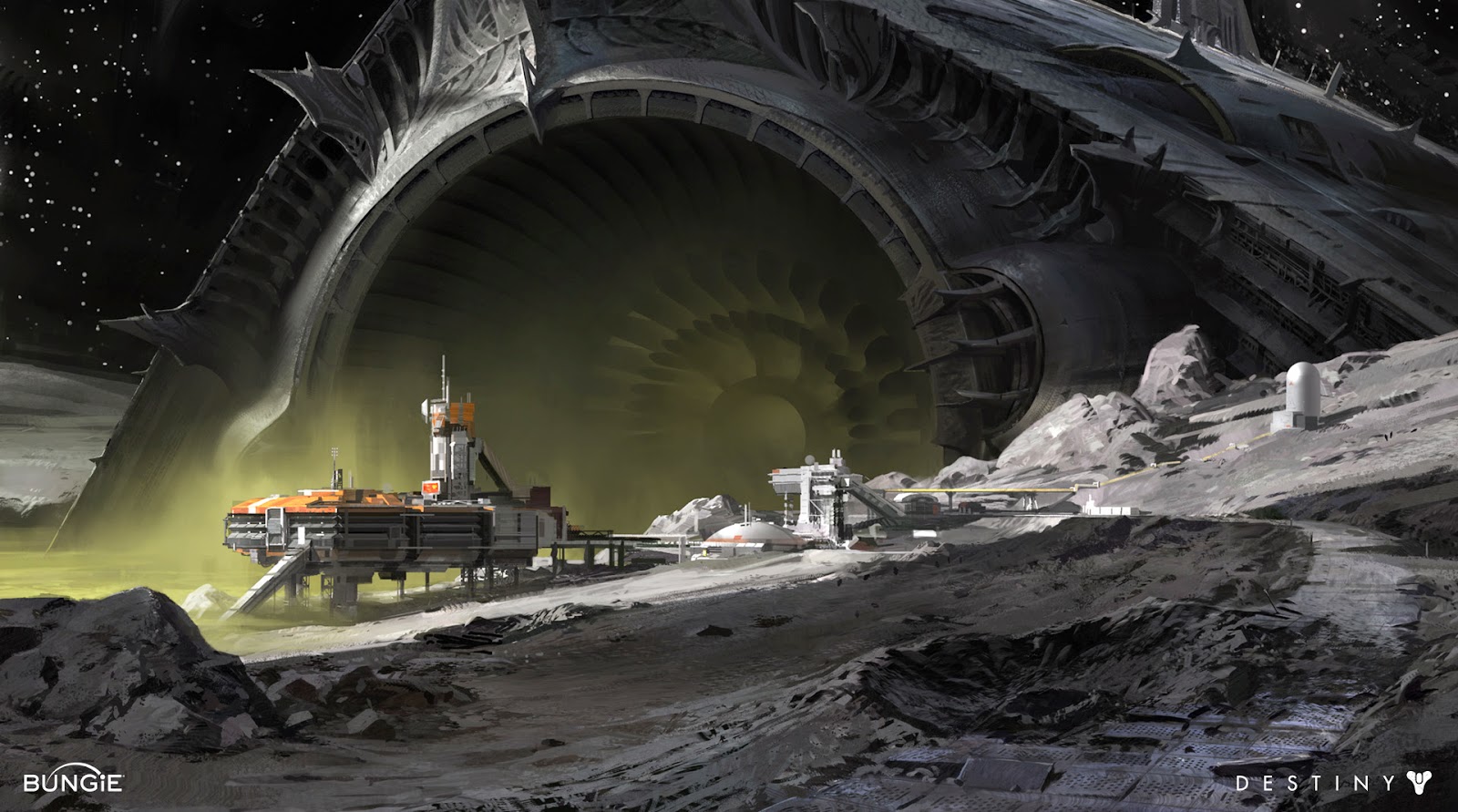 Concept art for Hive Ship, an upcoming raid?... MIND BLOWN! : r ...