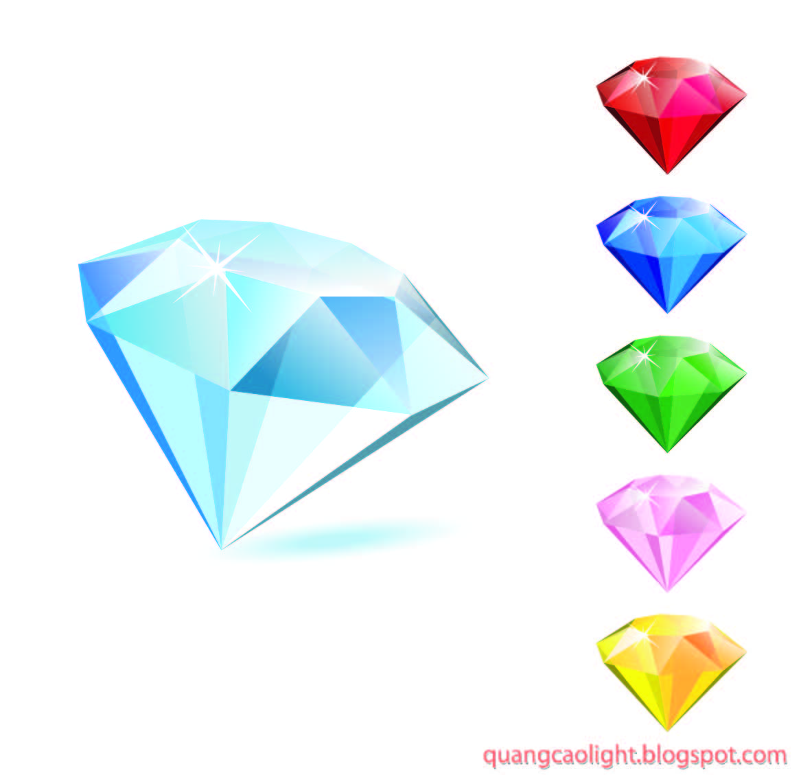 Vector chủ đề Kim Cương - công ty in ấn