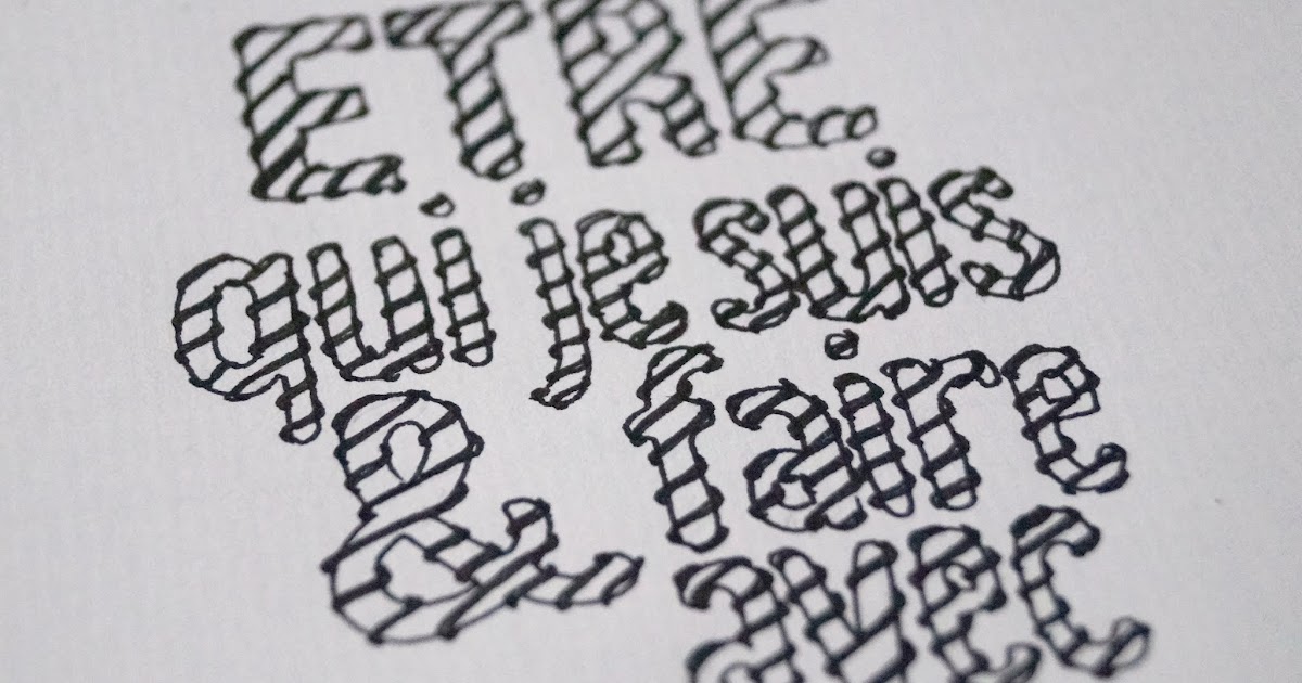 Calligraphie {latine} etc