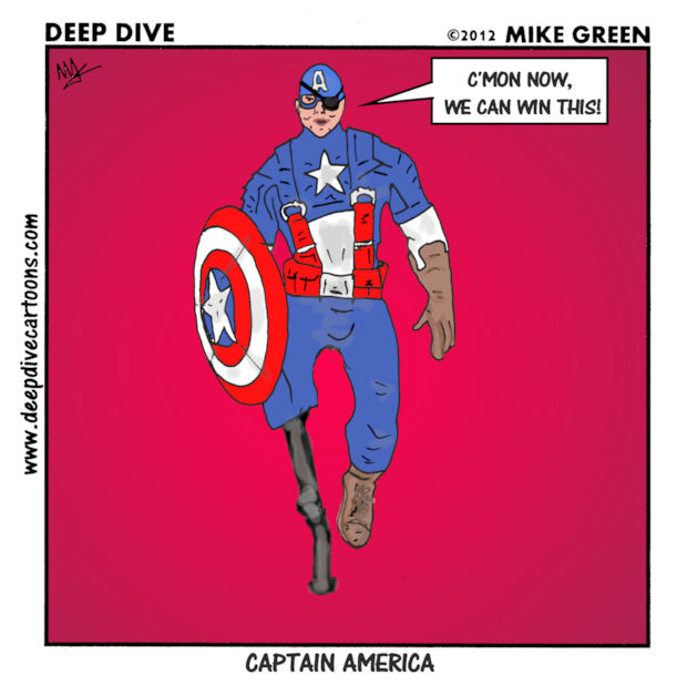 DEEP DIVE cARToons by Mike Green: 479. Captain America
