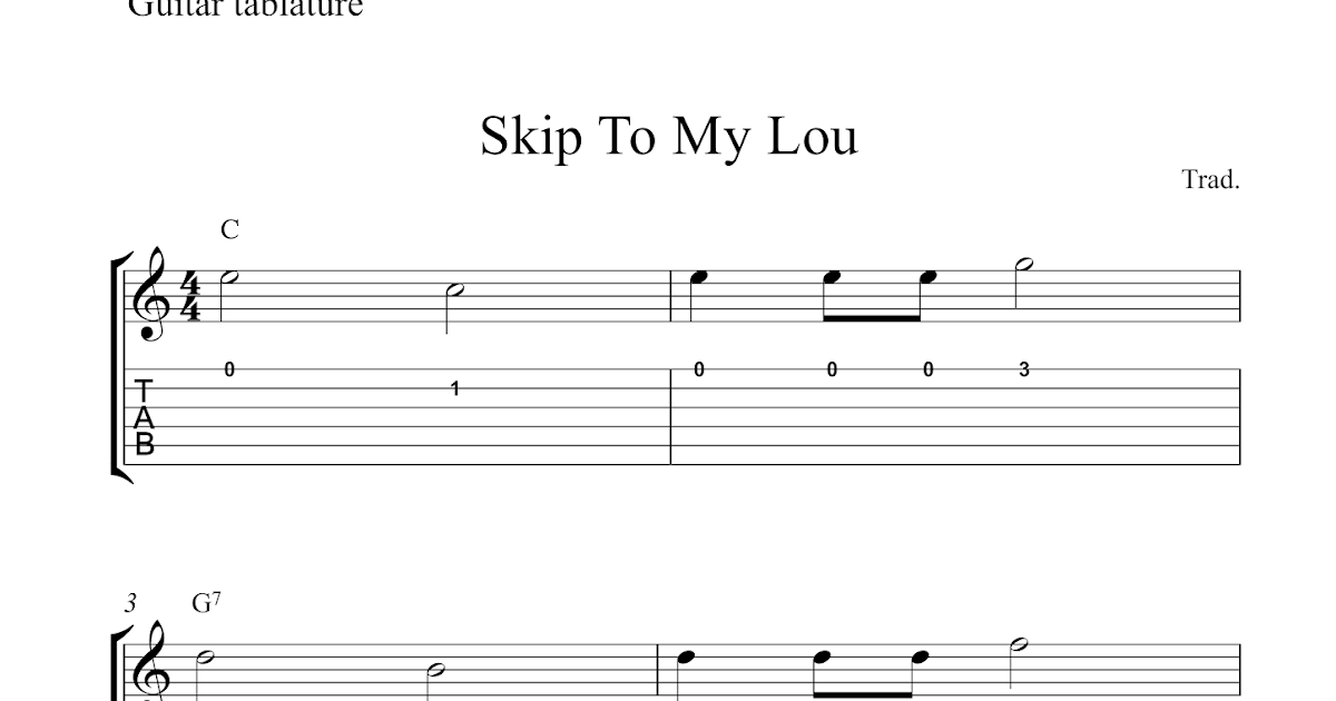 Easy Sheet Music For Beginners: Free guitar tablature sheet music ...