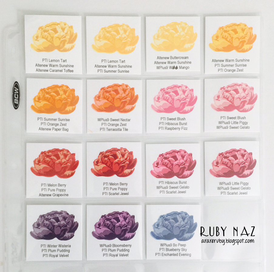 a rare ruby: Ink Combinations for Layering Stamps