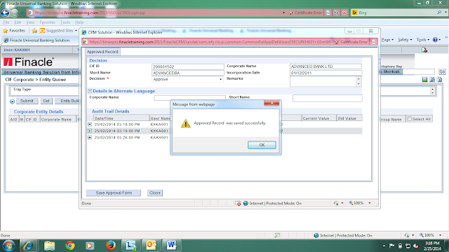Finacleopedia: Creating CIF Corporate
