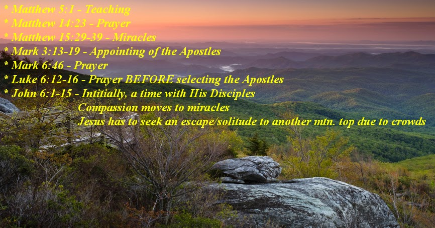 MOUNTAINS IN SCRIPTURE