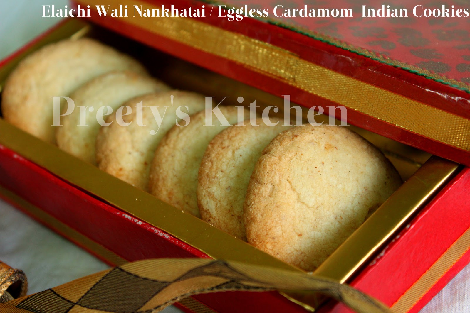 Preety's Kitchen: Elaichi Wali Nankhatai / Best Eggless Cardamom ...