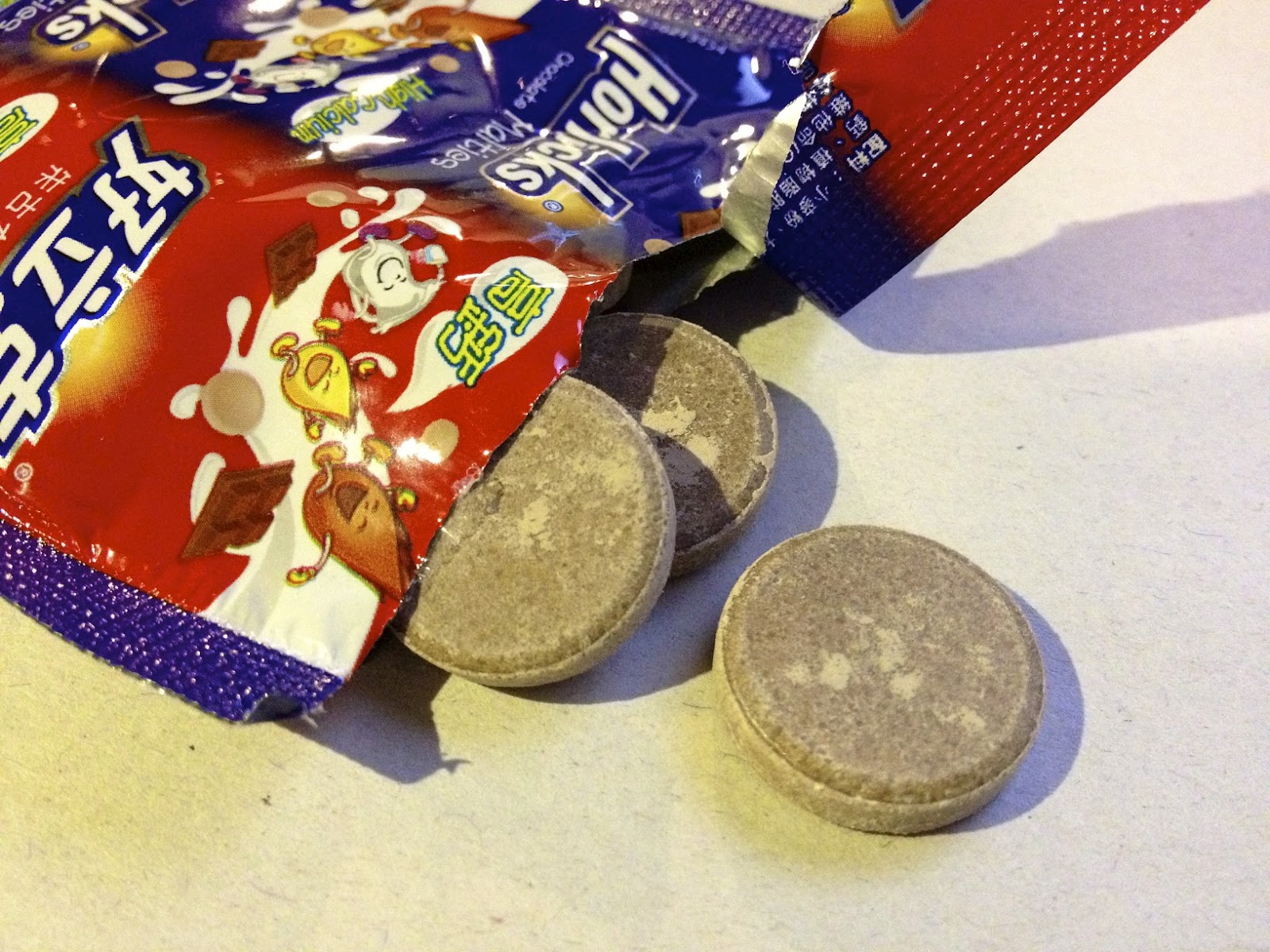 i - first person singular: Horlicks Malties