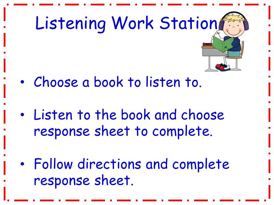 A Teacher's Touch: Winter Listening Center Response Sheets