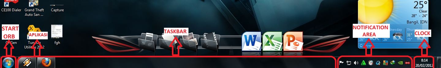 Mengenal Lebih tentang TaskBar