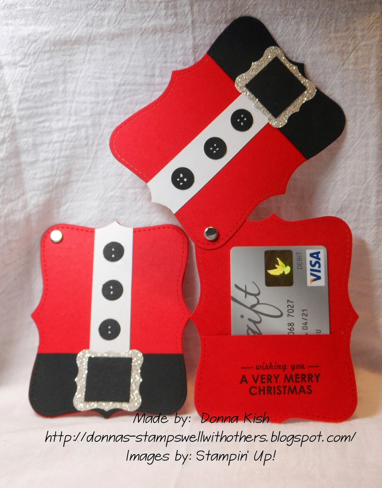 Stamps Well With Others: Santa Gift Cards