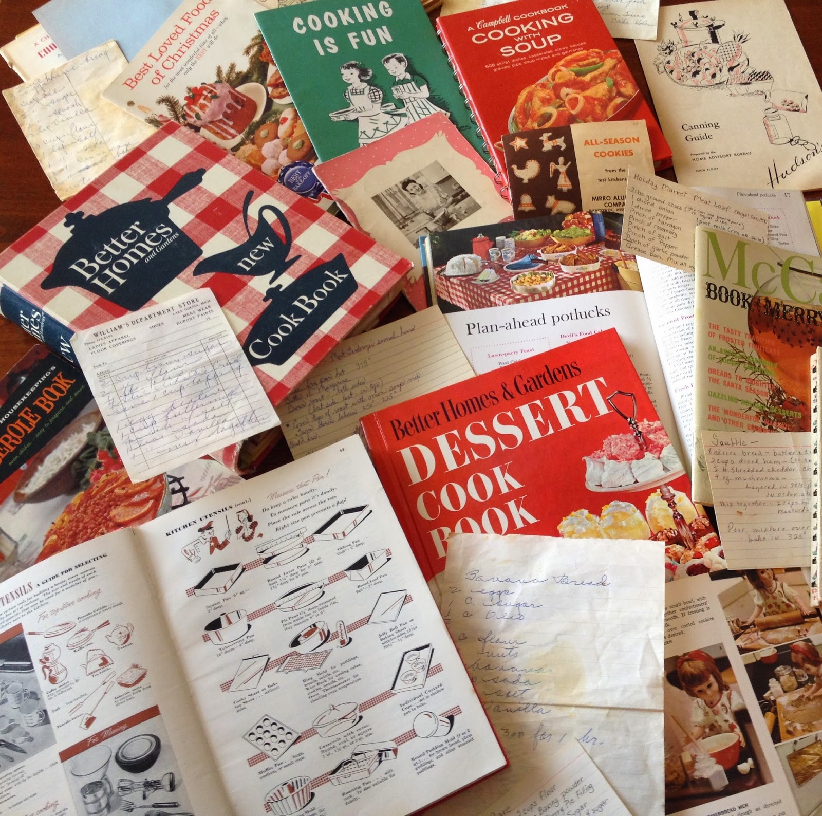 My Vintage Cook Book & Recipe Collection