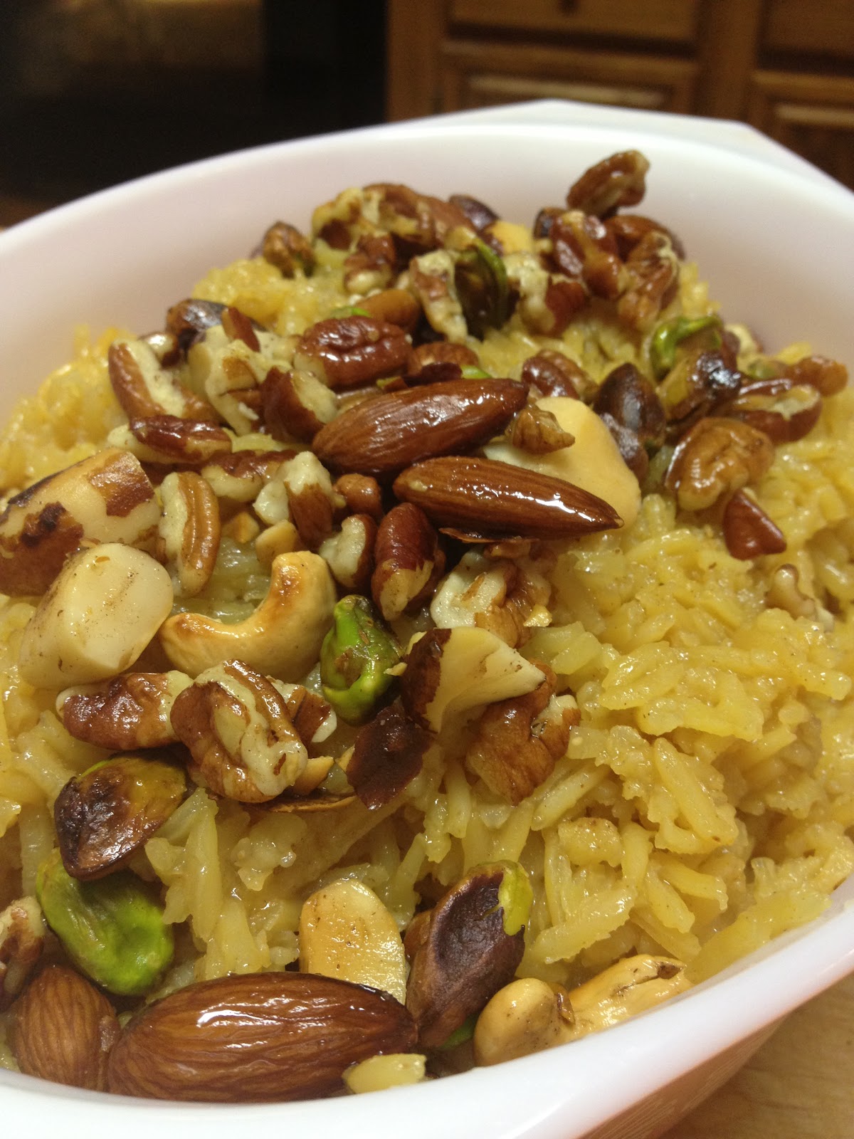 Tracy Cooks in Austin: Caramel rice with spices (an experiment)