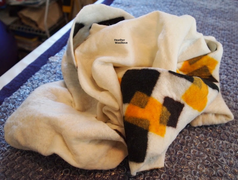 Wool love-functional fiber art: Wet-Felted Baby Cocoon- Part 1 of 2