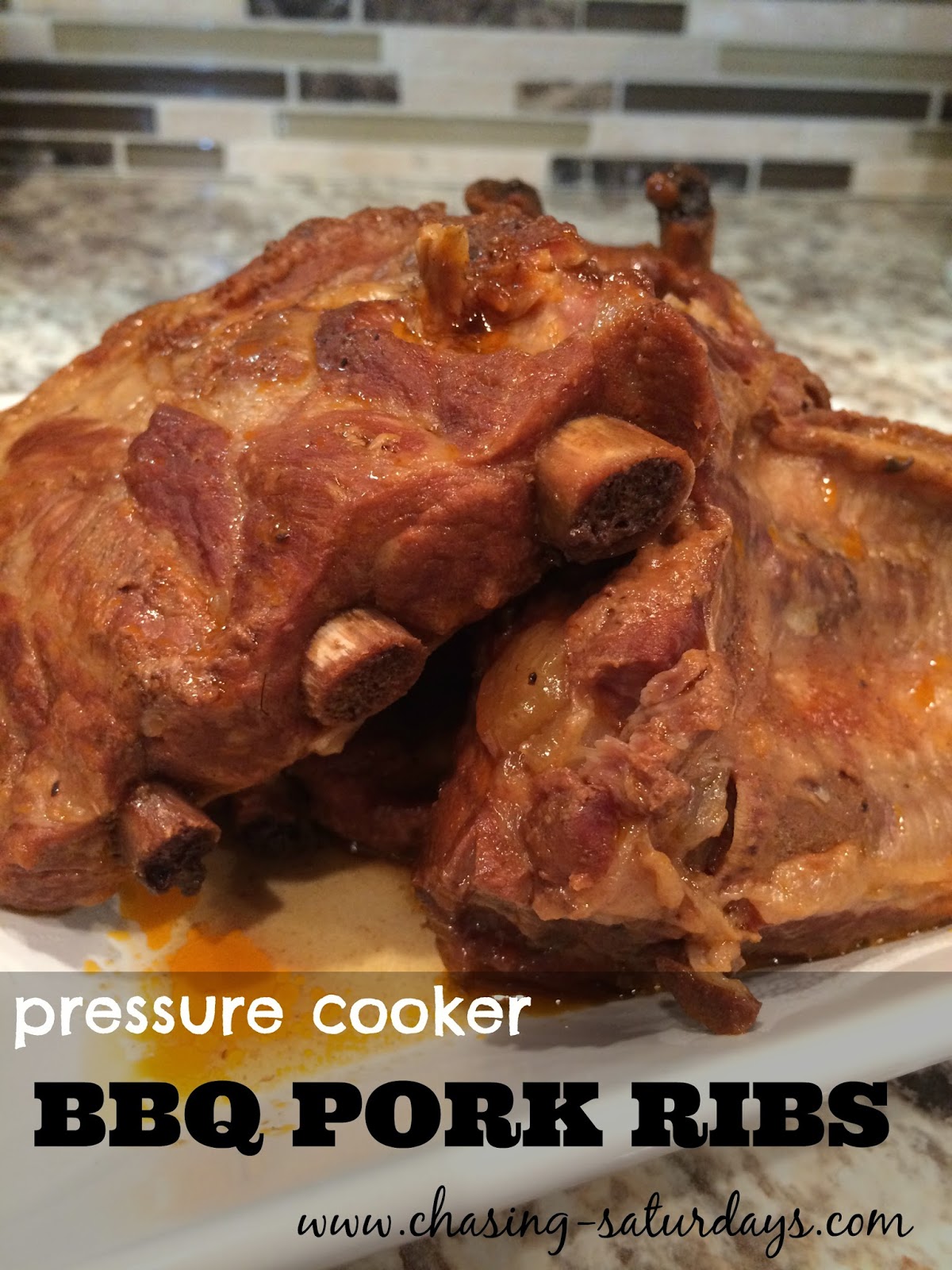 Pressure Cooker BBQ Pork Ribs | Chasing Saturdays