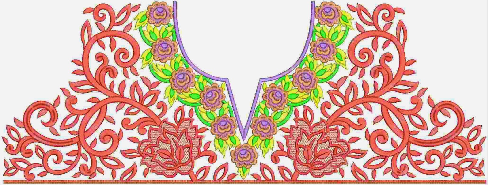 EmbDesignTube: Magnificent Embroidery Blouse Designs Collection 2014