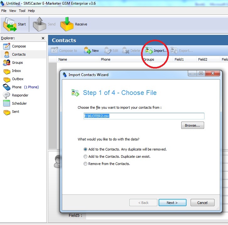 TUTORIAL CARA MENGGUNAKAN SMS CASTER 3.6 - ON THE ROAD
