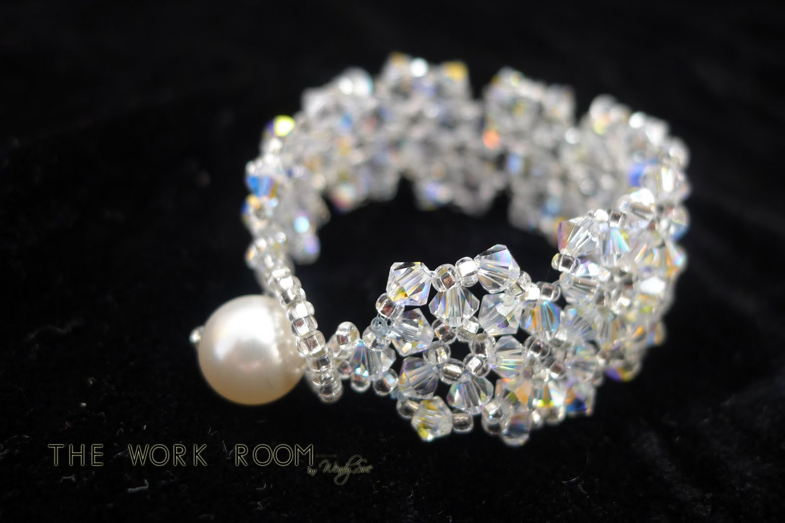 The Work Room: TWR074 Crystal Cuff Bracelet Tutorial