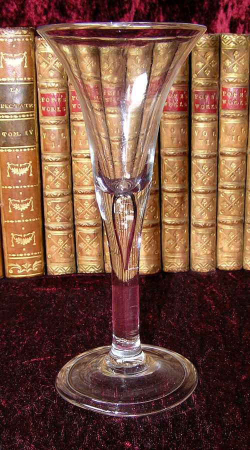 Patrick Spedding: Georgian Ale Glass, ca. 1740