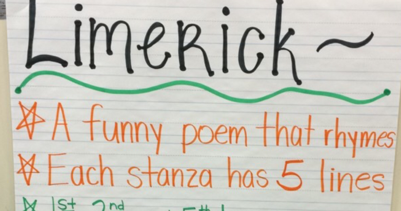 ELA Anchor Charts: Limerick