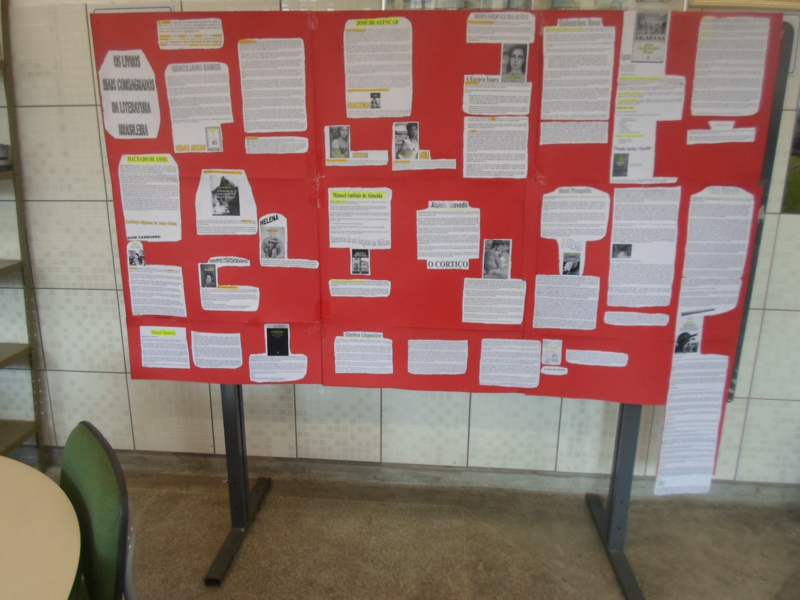 Sala de Leitura: MURAL INFORMATIVO DA LITERATURA