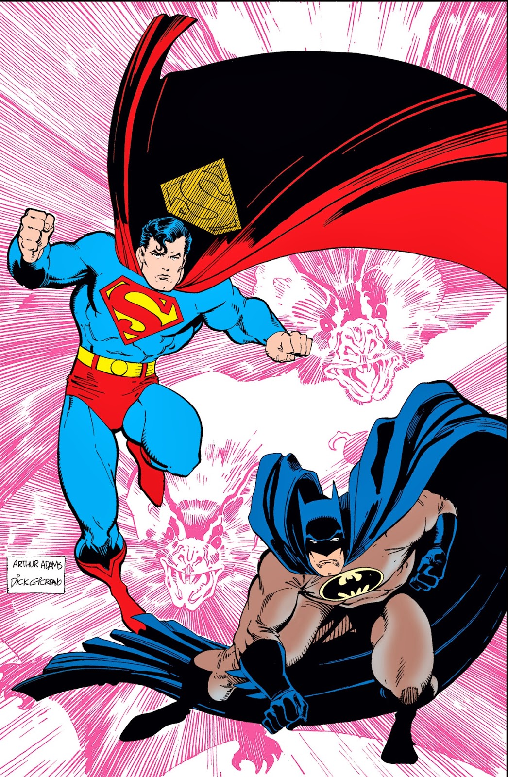 DC Comics of the 1980s: 1987 - Superman sketches by Art Adams