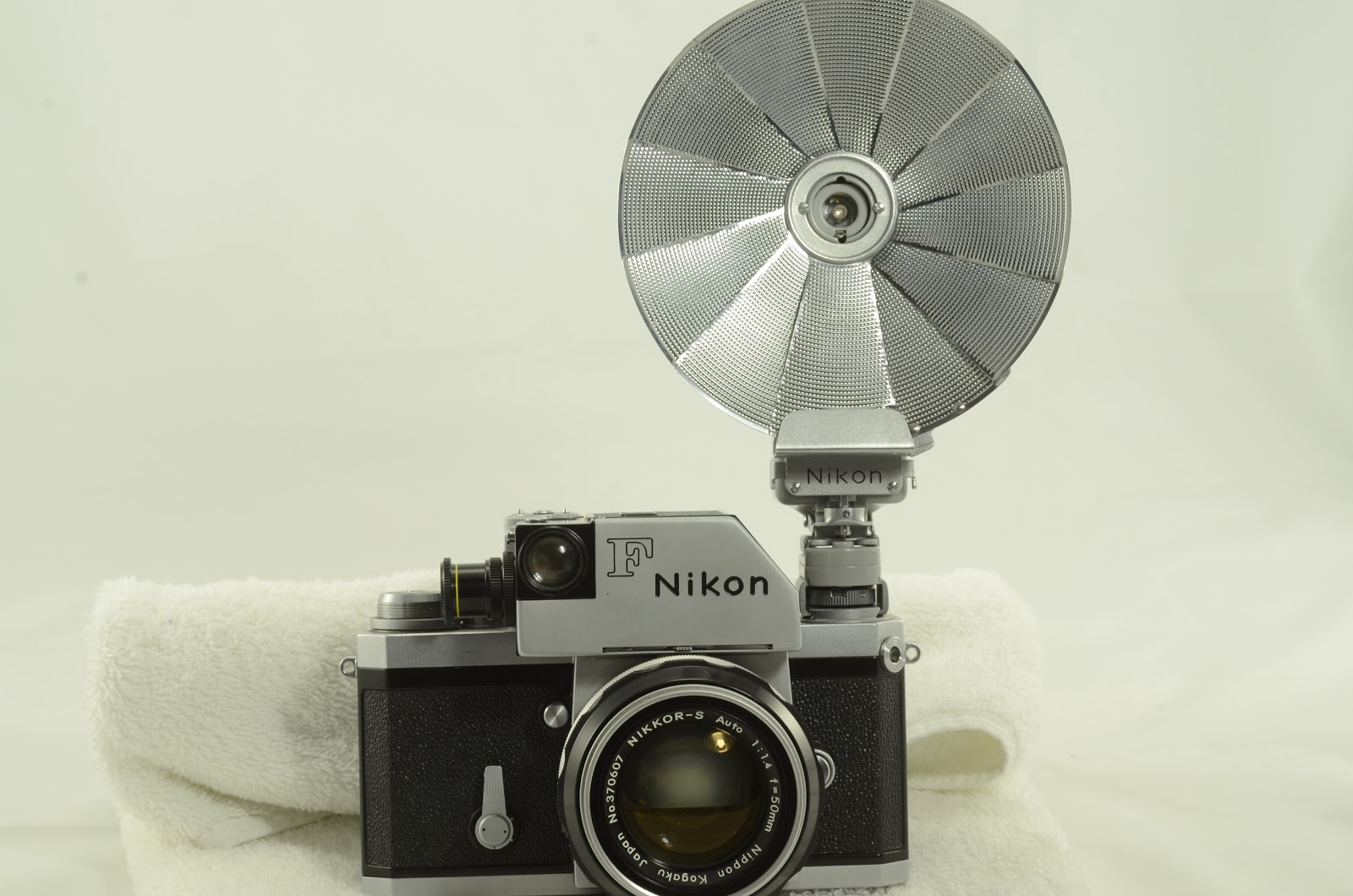 Vintage Camera House: Nikon F with Photomic Viewfinder and 50mm 1.4 Lens