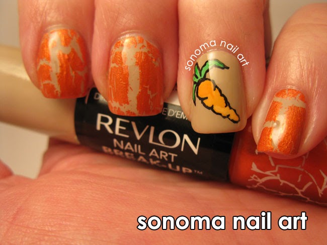 Sonoma Nail Art: Carrots on Crack