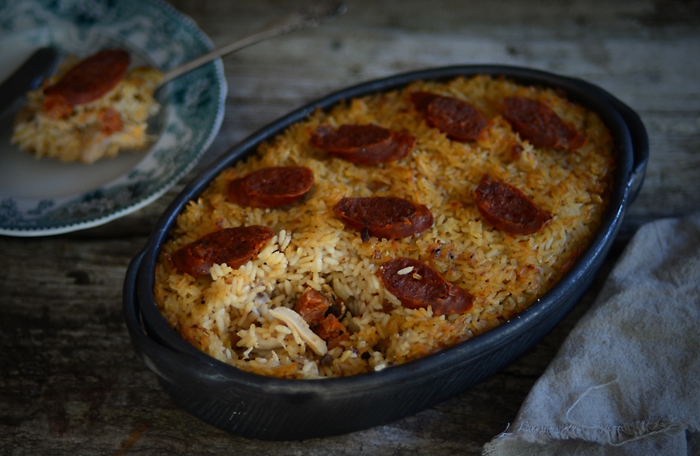 Lemon & Vanilla: Rice with Chicken, Farinheira and Chorizo / Arroz de ...